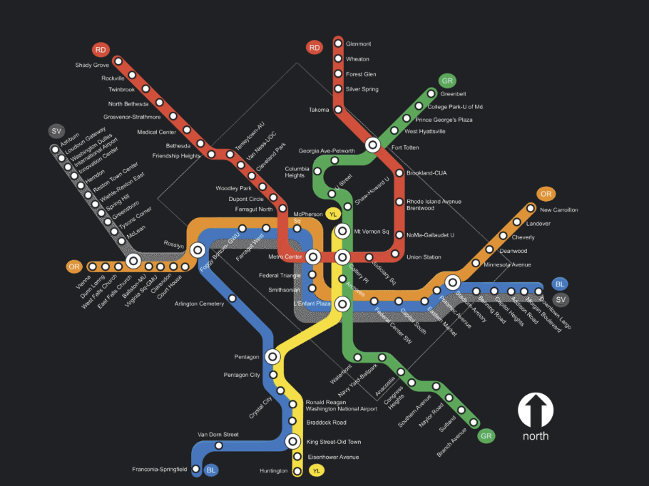 DC Metro Map - Explore Metro System Washington DC (Wmata)