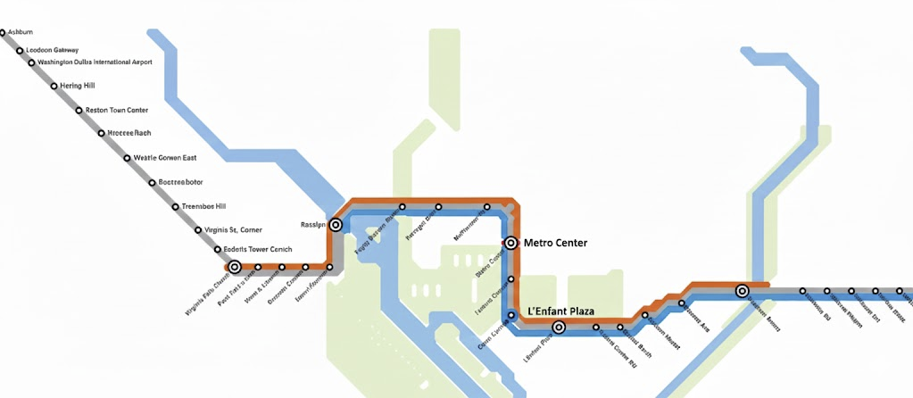 Metro Map Washington DC Silver Line Map, Schedule & Stations (with PDF ...